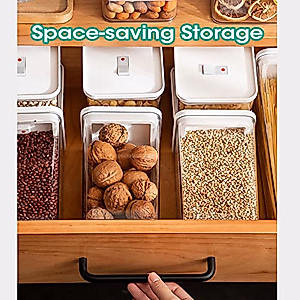 TBMax Dog Treat Container with Airtight Lids | 6 Pieces Plastic Dog Food Storage Containers Set | Pet Treat Jar for Dog Snacks Cat Treat Bird Seed