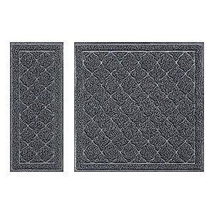 unipaws Cat Litter Trapping Mat, Litter Box Scatter Control Pad, Litter Free Floors and Urine Waterproof, Gentle on Paws, No Phthalate