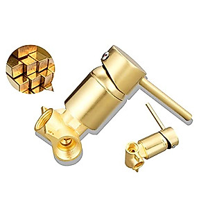 MINJING Toilet Shower Spray Mixer Set Brushed Gold Hot and Cold Concealed Handheld Bidet Sprayer Kit Single Function Bathroom Toilet Bidet Mixer Spray Kit