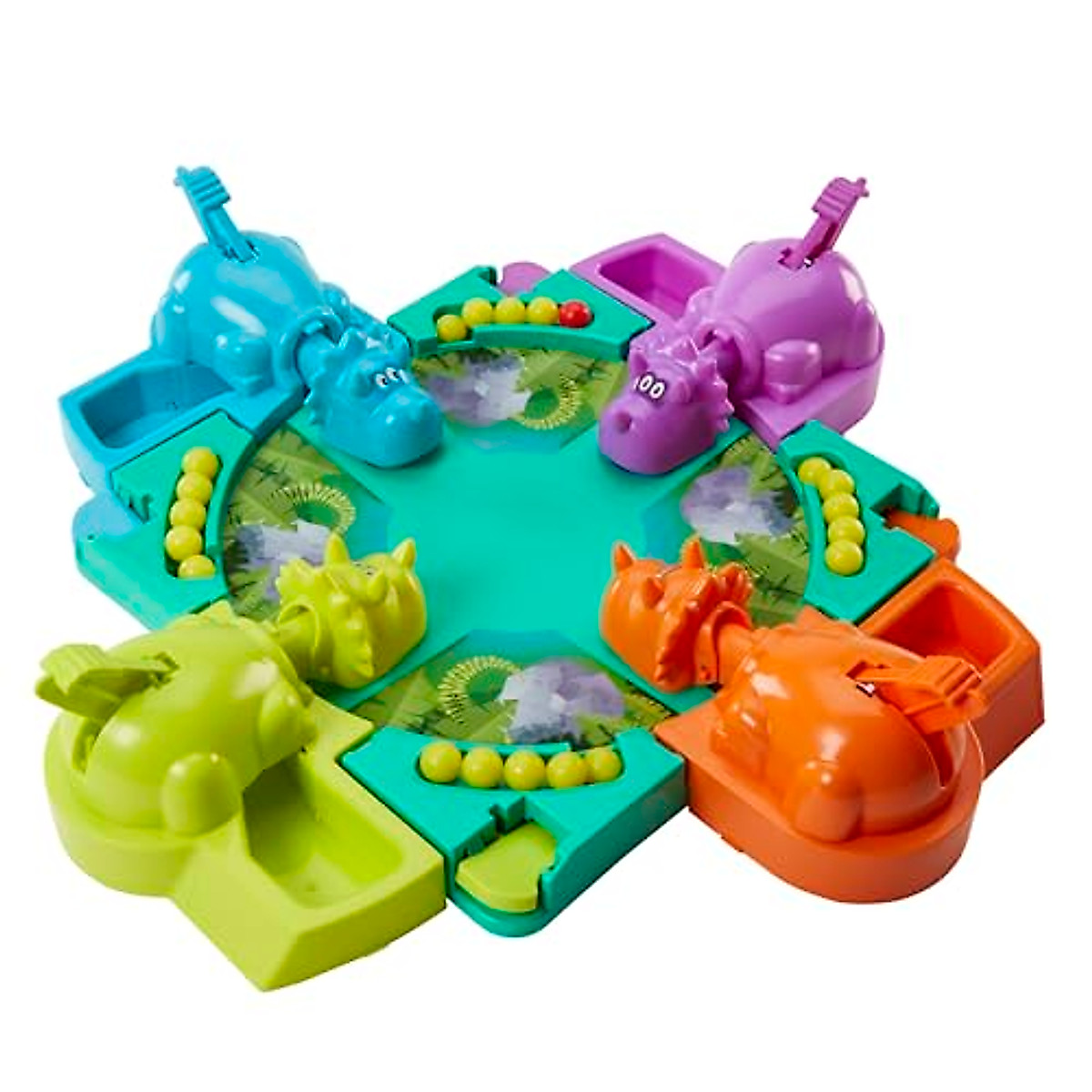 Hasbro Gaming Hungry Hungry Hippos Dino Edition Board Game, Pre-School Game for Ages 4 and Up; for 2 to 4 Players (Amazon Exclusive)