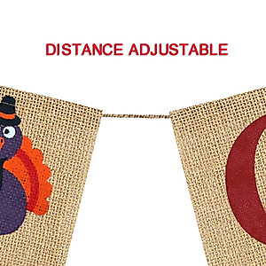 Friendsgiving Banner Burlap | Thanksgiving Decorations | ThanksGiving Burlap Banner | Rustic Thanksgiving Friends Giving Turkey Pumpkin Bunting | Thanksgiving Party Supplies Fireplace Mantle Decor