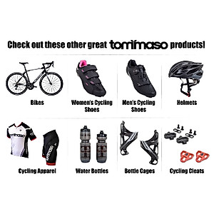 Tommaso Strada Mens Peloton Shoes with Pre-Installed Delta Cleats—Cycling Shoes for Men's—Cycling Shoes Delta Compatible—Indoor Cycling Shoes for Men—Cycling Road Bike Shoes—Spin Shoes Size US 10.5