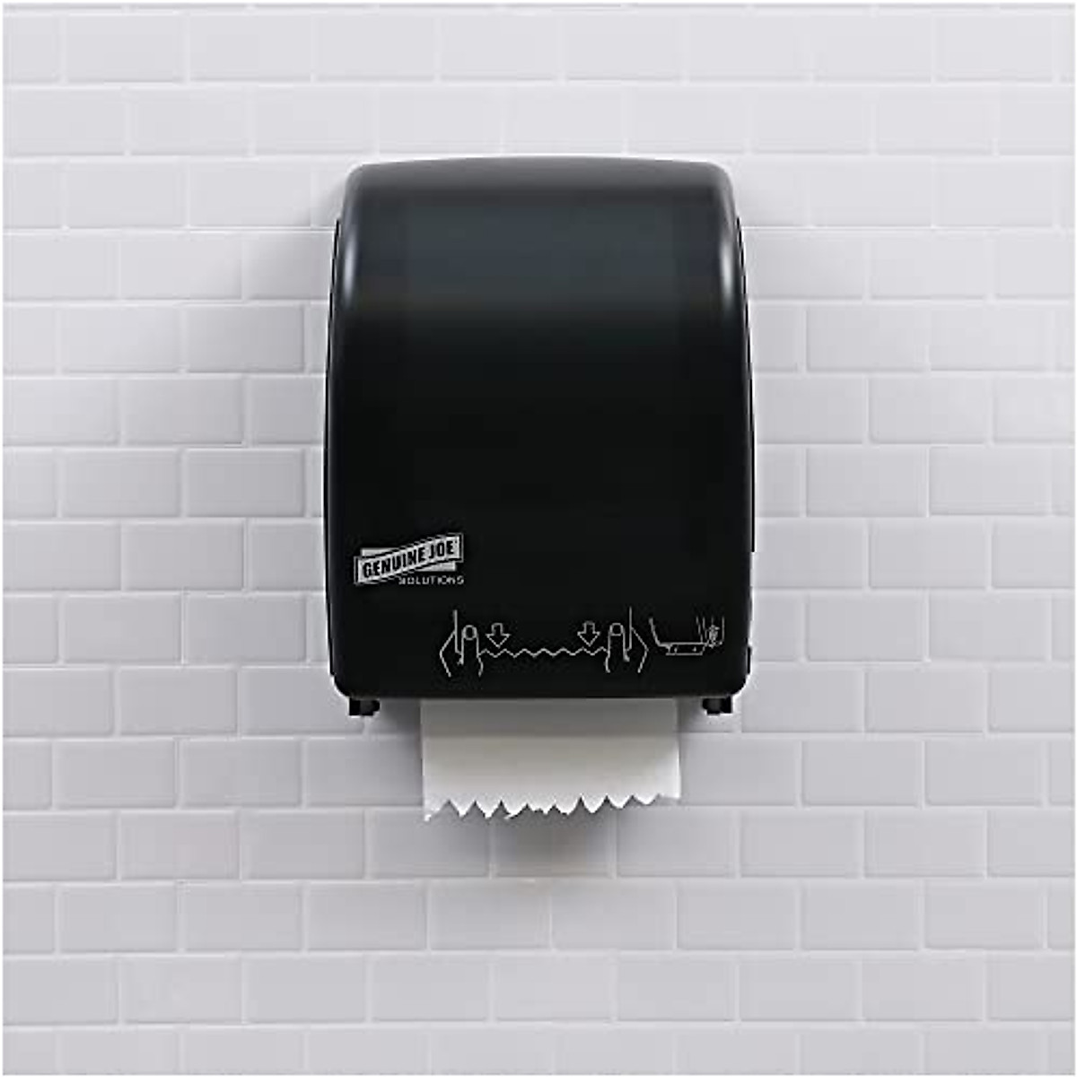 Genuine Joe Solutions Solutions 850' Hardwound Paper Towels, 6 Rolls, 7" x 850 ft, White