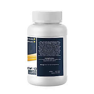 Jungle Pet Omega 3 Fish Oil for Dogs - Softgels Capsules Omega 3 for Dogs - Healthy Skin and Coat Dog Fish Oil Supplements - Medium & Large Dog Omega 3 Supplement for Skin and Joint Support - 60 ct