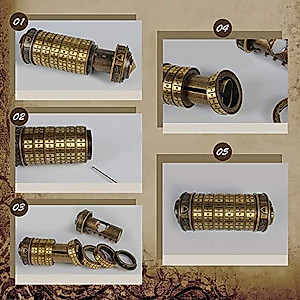 Cryptex Da Vinci Code Mini Cryptex Lock Puzzle Boxes with Hidden Compartments Anniversary Valentine's Day Romantic Birthday Gifts for Her Gifts for Girlfriend Box for Men