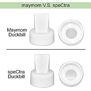 Maymom 12 Count Duckbill Valves for Spectra S1 Spectra S2 Spectra 9 Plus. Not Original Spectra Pump Parts Replace Spectra Duckbill Valve Not Original Spectra S2 Accessories Work w/Spect (White.18)
