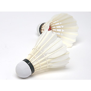 CHAOPAI Red 77 Goose Feather Badminton Shuttlecocks 2 doz