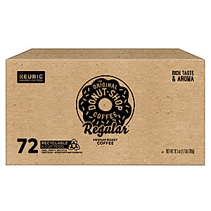 The Original Donut Shop Keurig Single-Serve K-Cup Pods, Regular Medium Roast Coffee, 72 Count