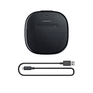 Bose SoundLink Micro Bluetooth Speaker: Small Portable Waterproof Speaker with Microphone, Black