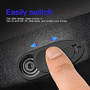 AWINNER (2 Pack) Car Camera Cover Slide Compatible with Tesla Model 3 / Y,Front-Facing Webcam Cover Slider Stickers,Privacy Blocker Sliding Shield,Anti-Spy