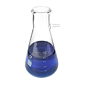American Educational Clear Borosilicate Glass 1000mL Bomex Filtering Flask