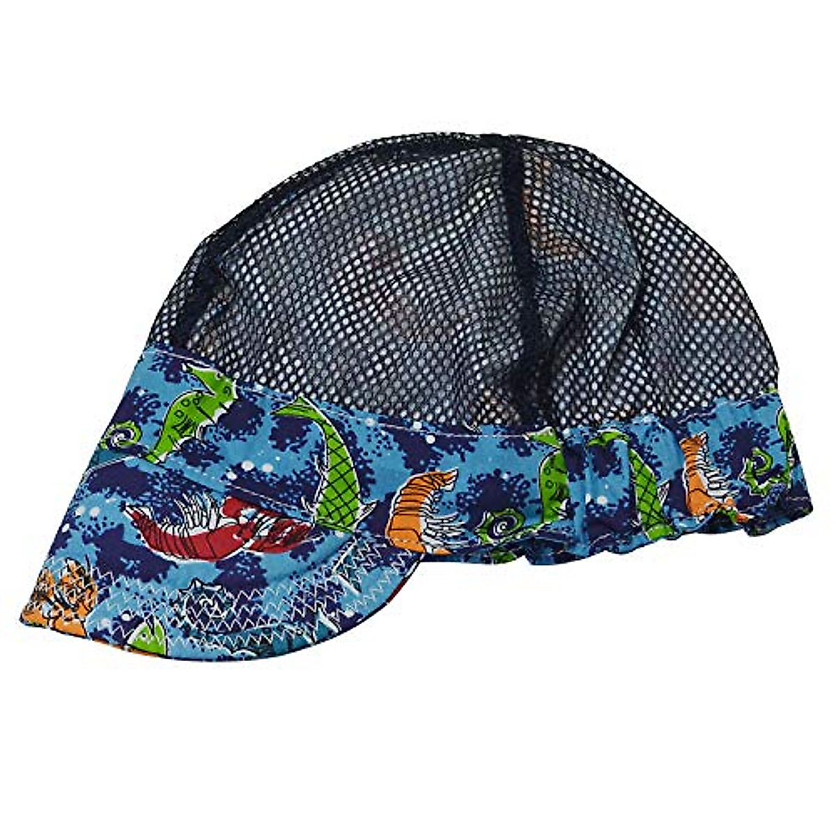 RIVERWELD Fashionable Welding Cap with Pure Cotton Mesh Lining for Welders Match Welding Helmet Protective Gear Blue Color