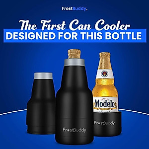 Frost Buddy - Modelo Beer Cooler Bottle - Beer Cooler - Double Wall Vacuum Insulated for Ice Cold Beer - Stainless Steel (Mexico)