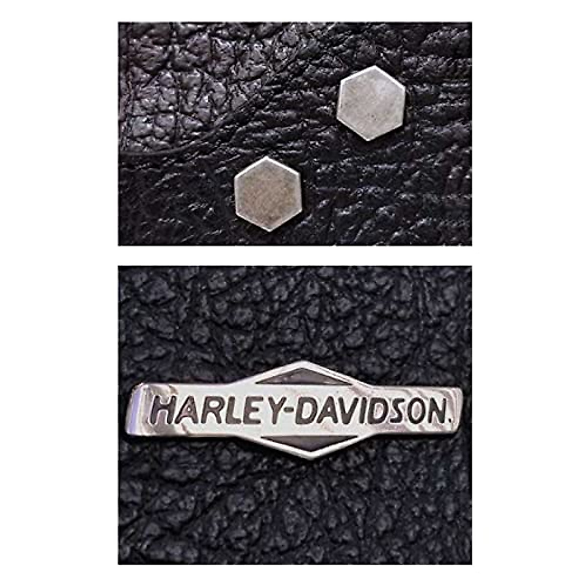 Harley-Davidson Women's H-D Medallion Zip-It Leather HOBO Purse - Black