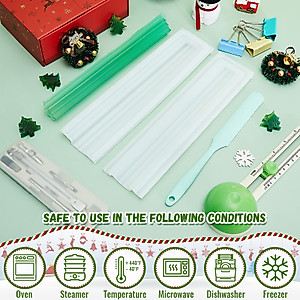 Tessco Heart Shaped Long Tube Silicone Mold Heart Shape Soap Embed Molds Column Making Supplies with Spatula 3 Pcs Binder Clips for Soap Chocolate Candy Cake