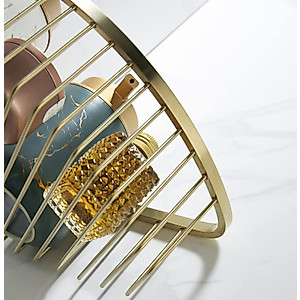 Segistan Bathroom Corner Shower Caddy Organizer, SUS304 Stainless Steel Heavy Duty Rust-Proof Bathroom Shelf Organizer Shampoo Holder, Wall Mounted Storage Rack for Bathroom Kitchen, Brushed Gold