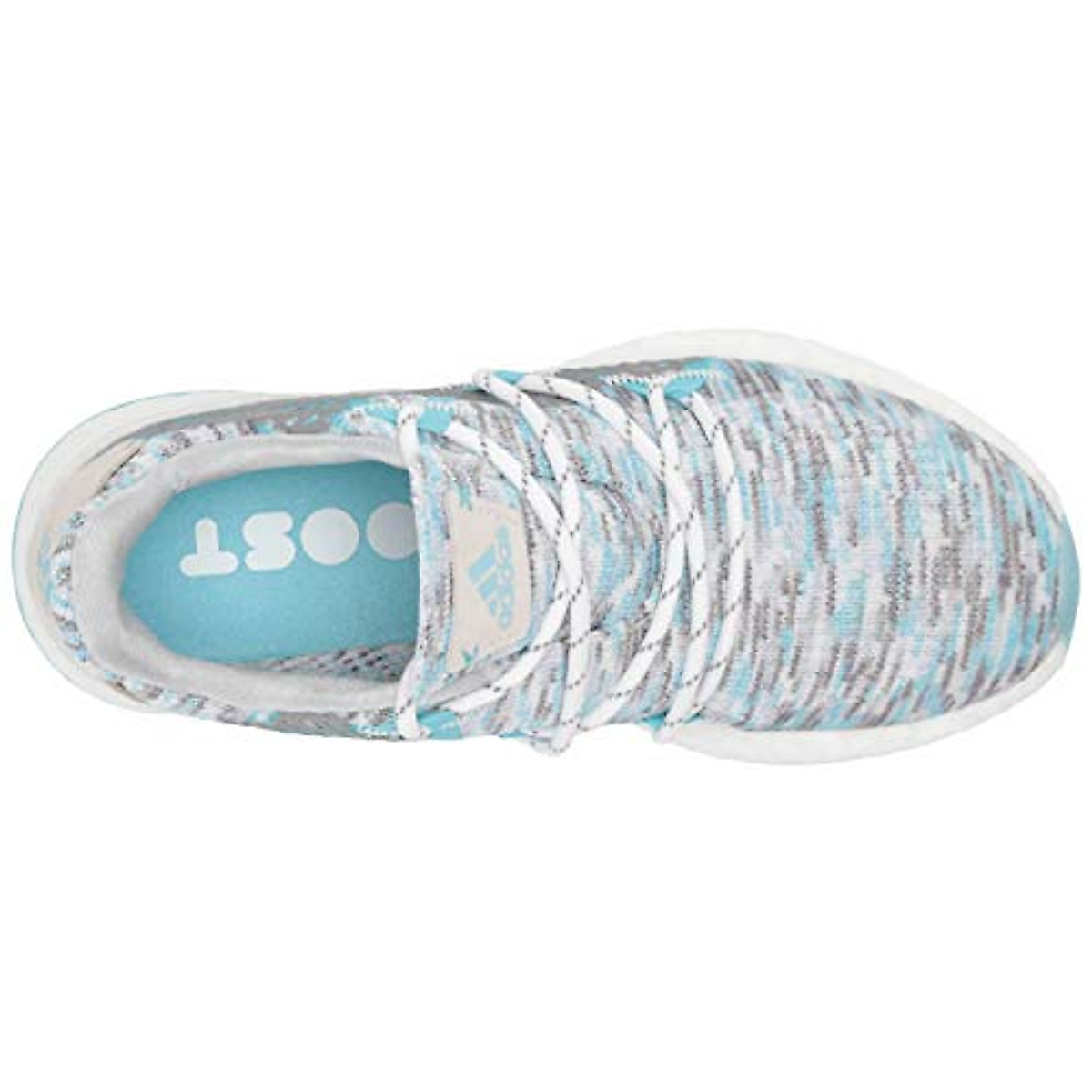 adidas Women's W Crossknit DPR Golf Shoe, White/Hazy Sky/Grey, 7.5 US