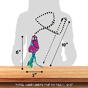 Petmate FAT CAT Interactive Cat Toys - Worm Cat Wand Stuffed with 100% Organic Catnip