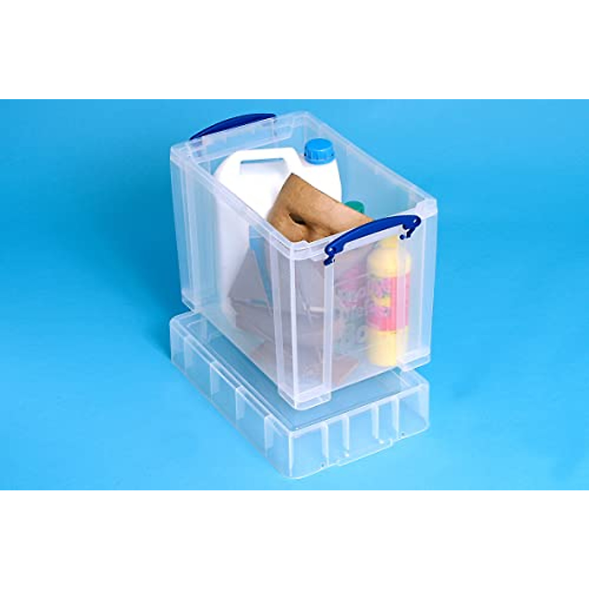 Really Useful Box Plastic Storage Box, Clear, 19 XL Litre (19CXL)