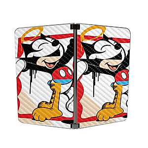 MightySkins Carbon Fiber Skin for Microsoft Surface Duo - Battle Ball | Protective, Durable Textured Carbon Fiber Finish | Easy to Apply, Remove, and Change Styles | Made in The USA (CF-MISURDUO-Battle Ball)