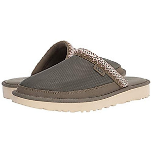 UGG Men's Tasman Slip-On ULD Mono Slipper, Moss Green, 8