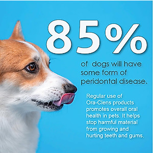 Ora-Clens Dog & Cat Oral Hygiene Rinse Effectively Reduces Plaque, freshens Breath, and eliminates Bad Breath and Dental Plaque at The Source (8 fl oz)