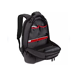 SwissGear ScanSmart Laptop Backpack, Fits Most 16" Notebook Computers, Swiss Gear Outdoor, Travel, School Bag Bookbag, Black Color