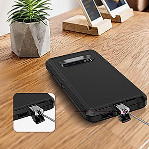 I-HONVA for Galaxy S10 Plus Case Shockproof Dust/Drop Proof 3-Layer Full Body Protection [Without Screen Protector] Rugged Heavy Duty Durable Cover Case for Samsung Galaxy S10 Plus, Black