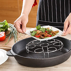 Kspowwin 2 Piece Upgraded Version Stackable Stainless Steel Egg Steamer Rack for Instant Pot Accessories and Pressure Cooker