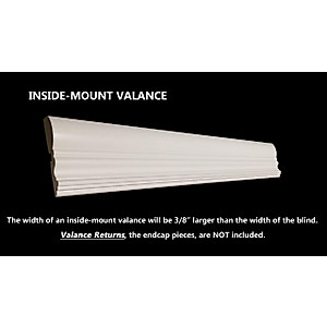 US Window and Floor 2" Cordless Faux Wood Blinds, Fit Windows 36" - 36 1/4", (Blind Size 35 5/8" x 48"), Inside Mount