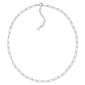 Silpada 'Graffetta' Chain Necklace, Textured in Sterling Silver, 16" + 2"