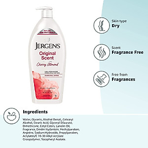 Jergens Original Cherry-Almond Moisturizer 21 oz (Packs of 2)