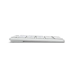 Microsoft Number Pad - Glacier. Standalone Number Pad for Numeric Input. Wireless, Bluetooth 18-Key Number Pad with Up to 24 Months Battery Life