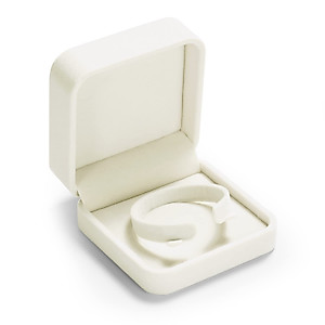 Oirlv Velvet Bracelet Gift Boxes White Bangle Display Jewelry Box