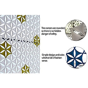 OSHIYINN White 3D Flower Venus 14"x12" Hanging Room Divider Panel Felt Fiber Surface High Density Polyester Fiber Board Cut Room Partition Home Decoratio(12 Pcs)