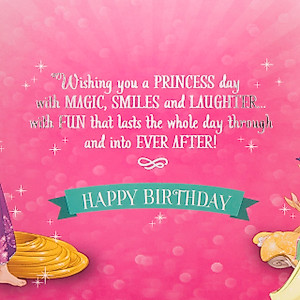 Hallmark Birthday Card for Granddaughter - Disney Princess Gate Fold Design