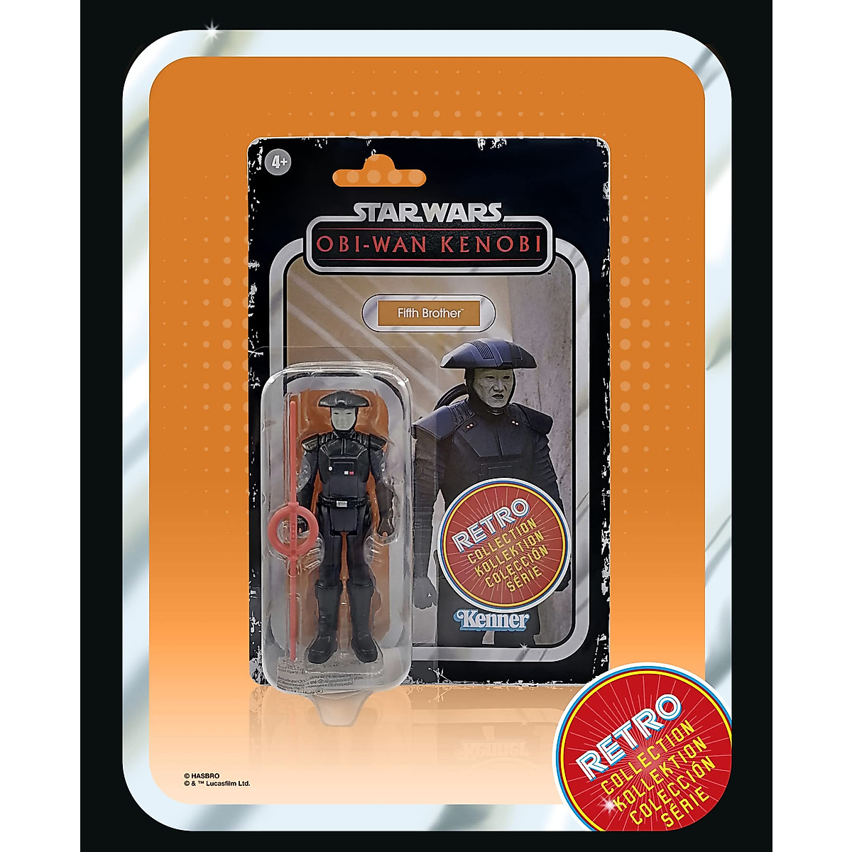 STAR WARS Retro Collection Fifth Brother Toy 3.75-Inch-Scale OBI-Wan Kenobi Collectible Action Figure Toys for Kids Ages 4 and Up