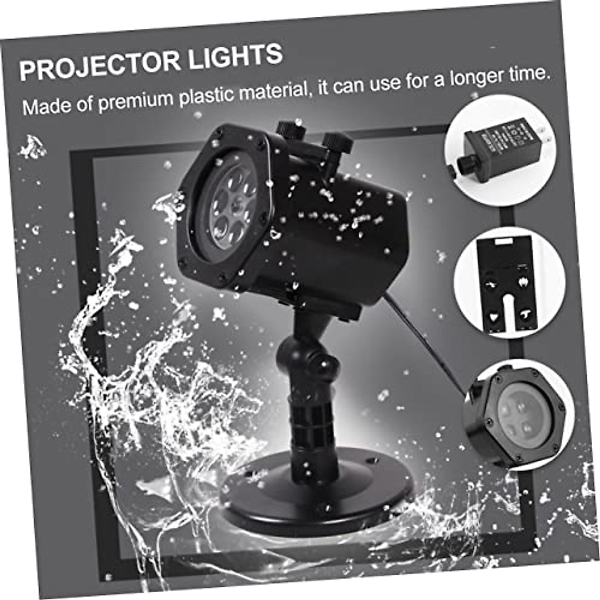 NOLITOY Christmas Window Projector Outdoor Christmas Projector Snowflake Projector Lights Projection Light Animation Projection Lamp Portable Christmas utenciles Plastic 1 Set