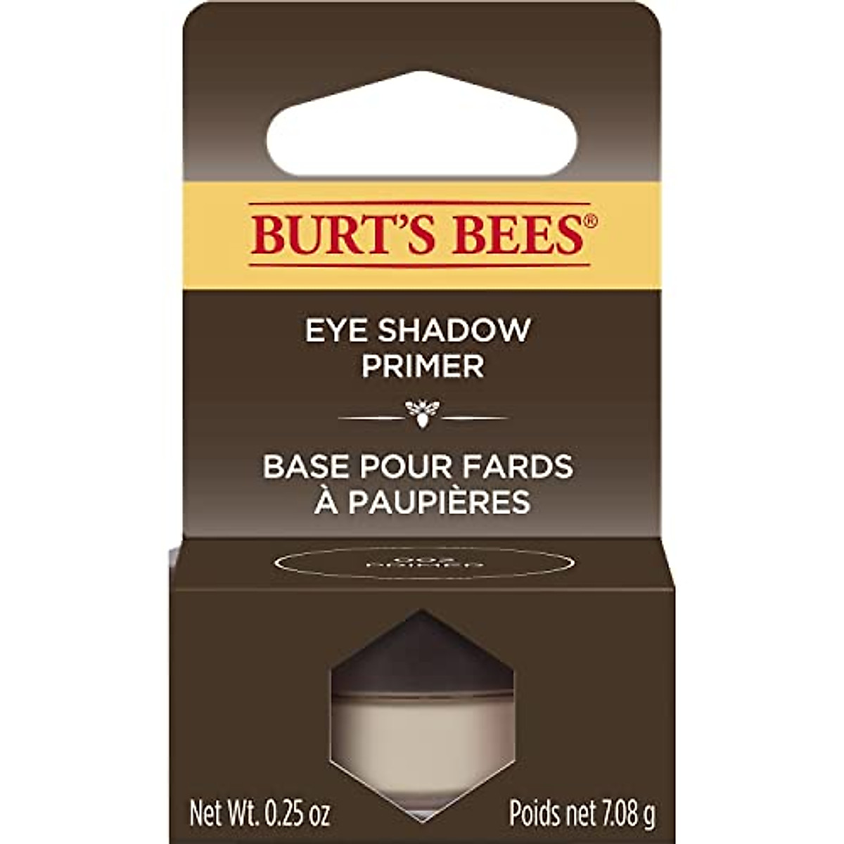 Burt's Bees Eye Shadow Primer, Neutral Ultra Sheer/Translucent Beige Color, Extends Wear For Powder Eye Shadow, For All Skin Tones - 0.25 Ounce