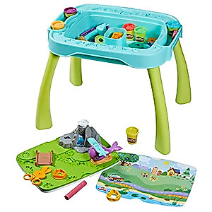 Play-Doh All-in-One Creativity Starter Station Activity Table, Preschool Toys for 3 Year Old Boys & Girls & Up, Starter Sets