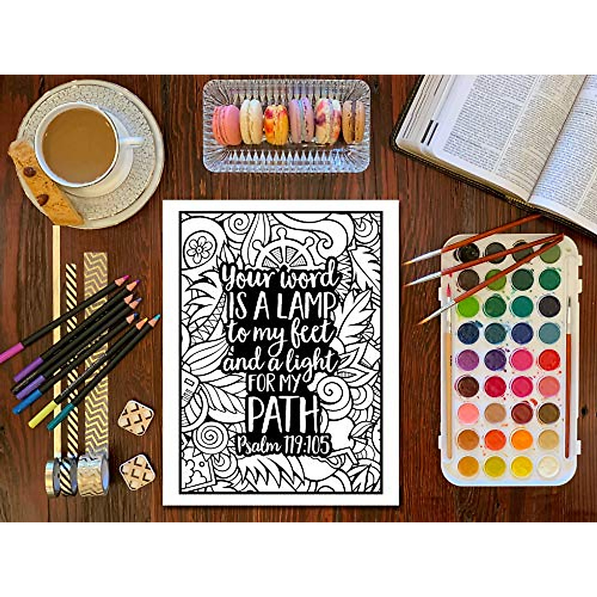 Bible Verse Coloring Book for Girls