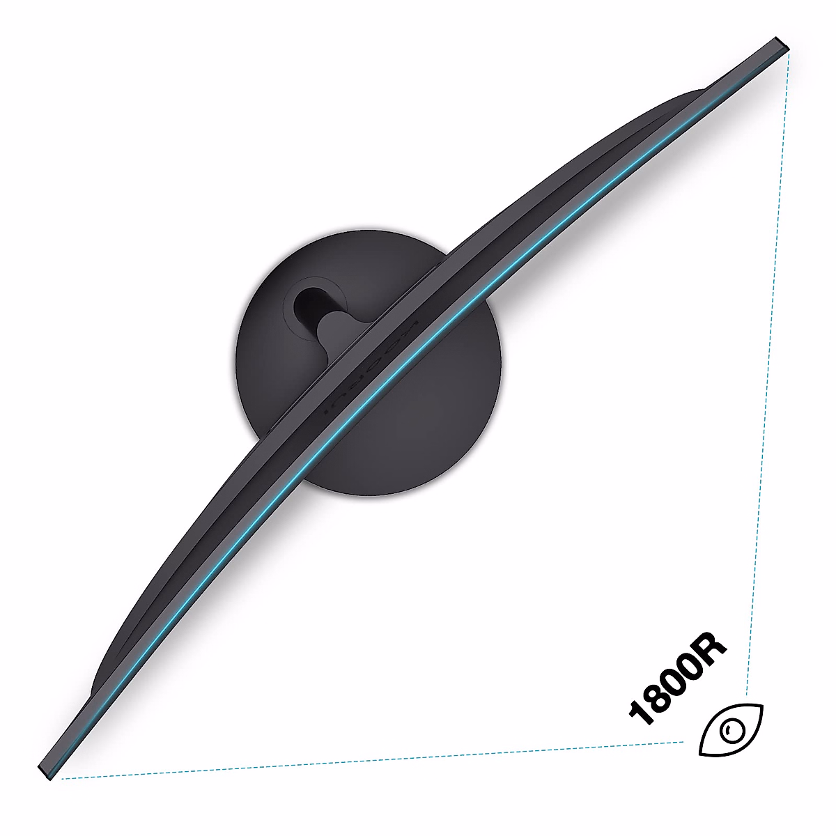 KOORUI 27 inch Curved Computer Monitor Full HD 1080P 75Hz Gaming Monitor 1800R LED Monitor HDMI VGA, Tilt Adjustment, Eye Care, Black 27N5C