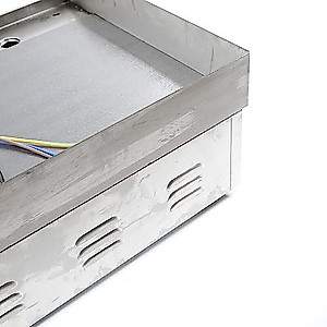 3000W Commercial Griddle,22"x14”Electric Griddles Grill,Commercial Flat Top Griddle Countertop Griddle Hot Plate BBQ Kitchen Stainless Steel Restaurant Grill Griddle Temperature Control 50°F-300°F