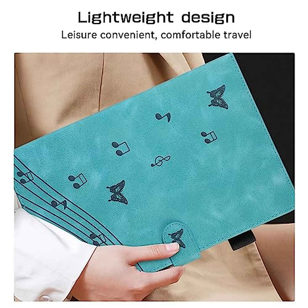 Stand Tablet Cover Compatible with Samsung Galaxy Tab A8 Case 10.5" X200 / X205 (2021) Premium PU Leather Folio Smart Protective Cover, Multi-Viewing Angles and Auto Wake & Sleep Compatible with Galax