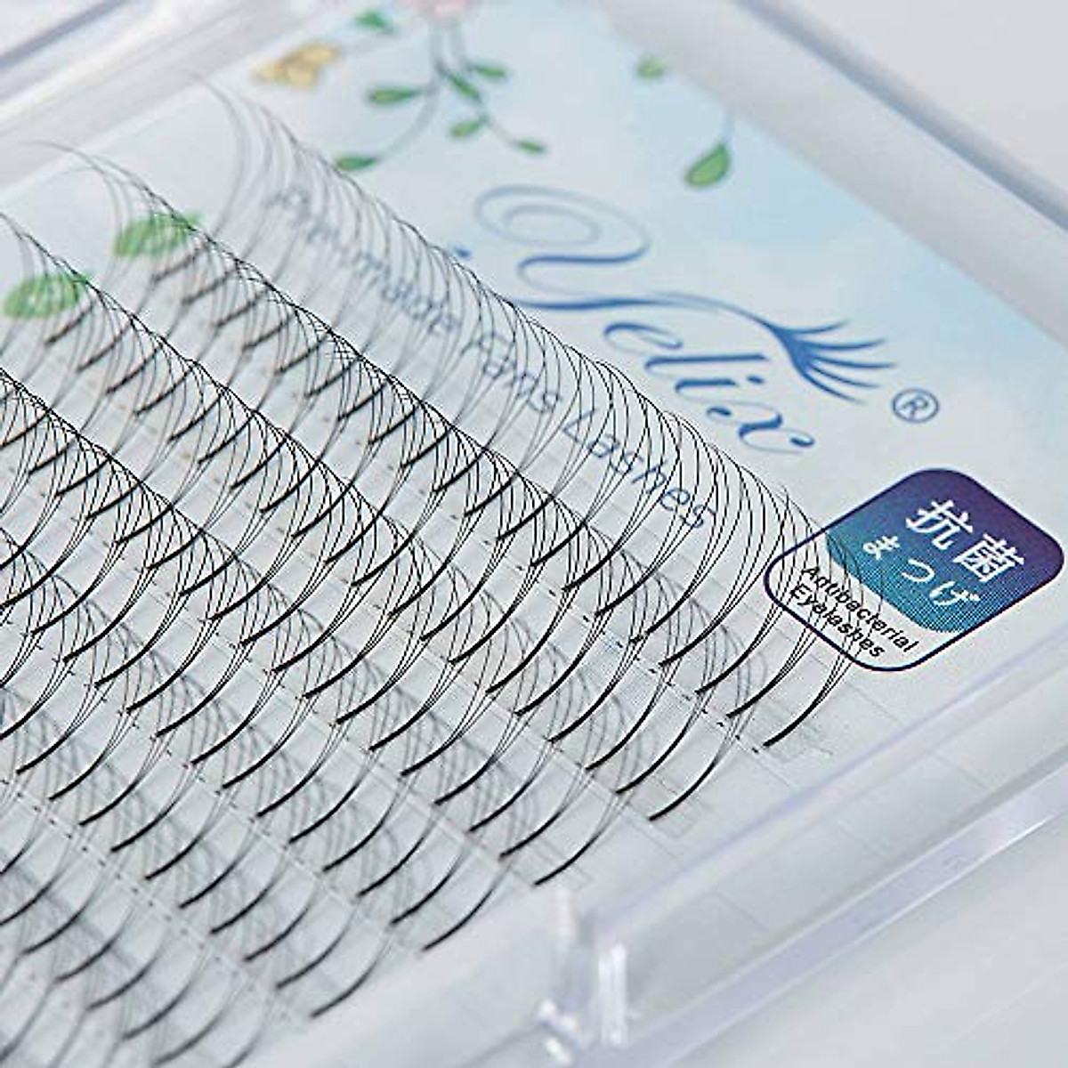 3D Russian Volume Lash Premade Fan Eyelash Long Stem Clustered Eyelash Extensions C Curl 0.07mm Thickness 11mm Length