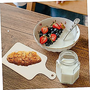 SHOWERORO 3pcs DIY Tray Bread Tray Wooden Tray Mini Breadboard Cutting Boards for Crafts Wooden Bread Tray Wooden Pizza Serving Trays Brown Wooden Cake Board Blank Wood Tray Bread Board Food