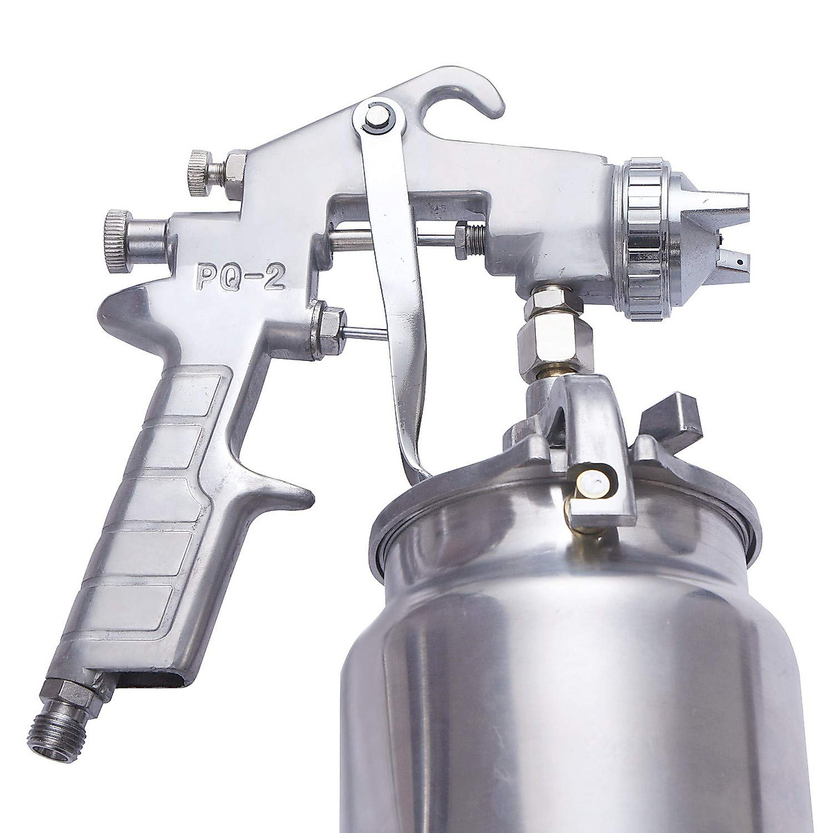 Professional Siphon Feed Spray Gun - 1.8mm Nozzle for Spraying Oil-Based or Latex Paints, with Cleaning Kits and Cup