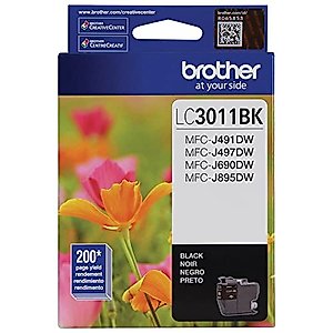 Brother® LC3011 Black Ink Cartridge, LC3011BKS
