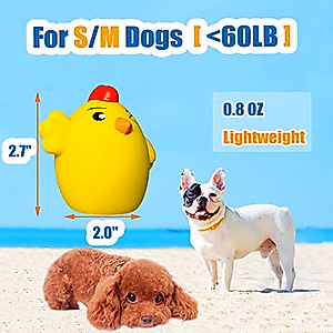 HOLYSTEED Squeaky Dog Toys for Small Dogs and Medium Breeds, Puppy Small Dog Toys Squeaky Dog Balls 6pcs