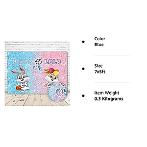 Moonlight Studio Space Jam Baby Shower Decorations Backdrop 7x5 Space Jam 2 Gender Reveal Banner for Party Supplies Vinyl Pink Or Blue Baby Shower Space Jam Theme Backdrops
